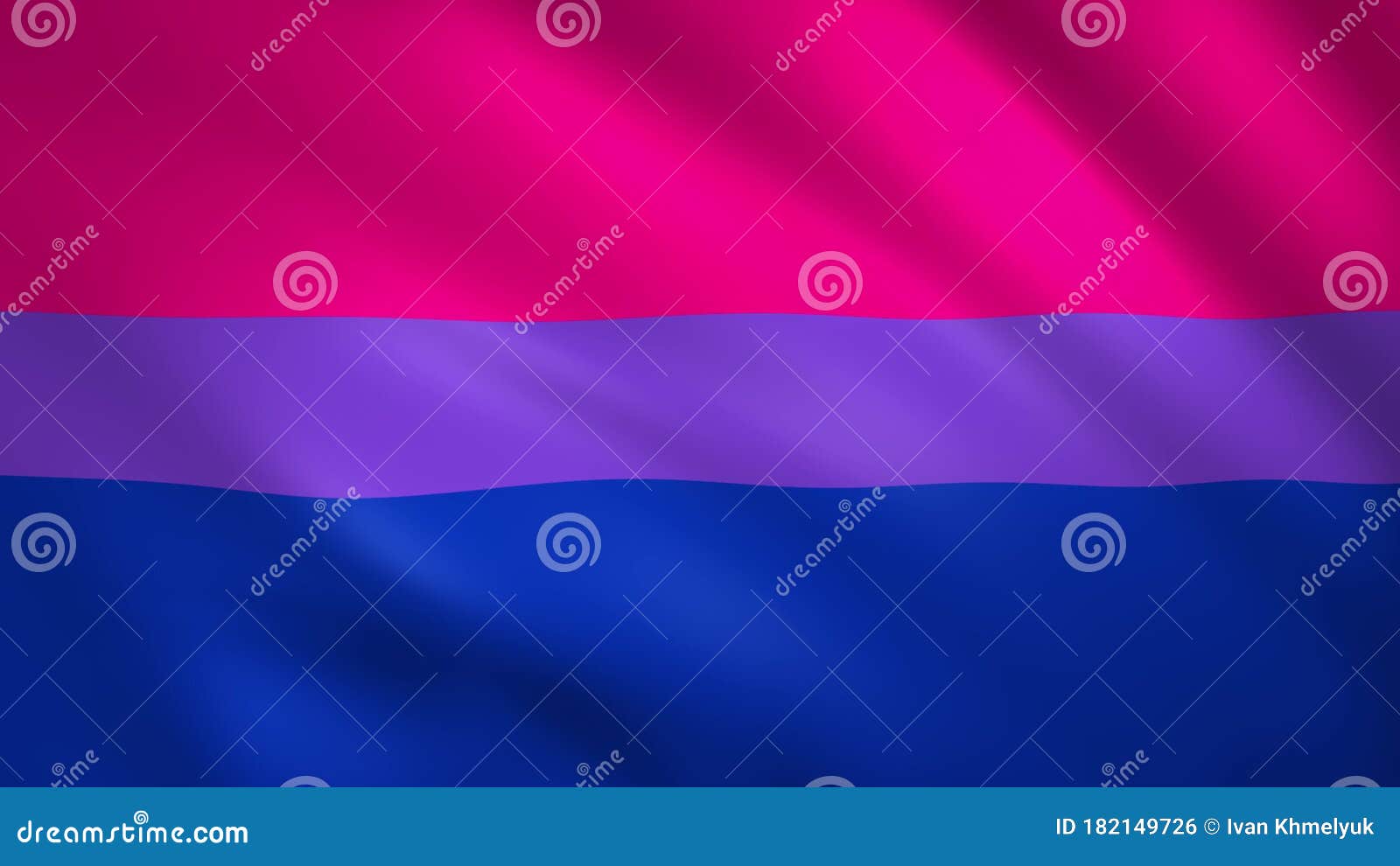 Bisexual Pride Flag Moves in the Wind Stock Footage - Video of flag ...