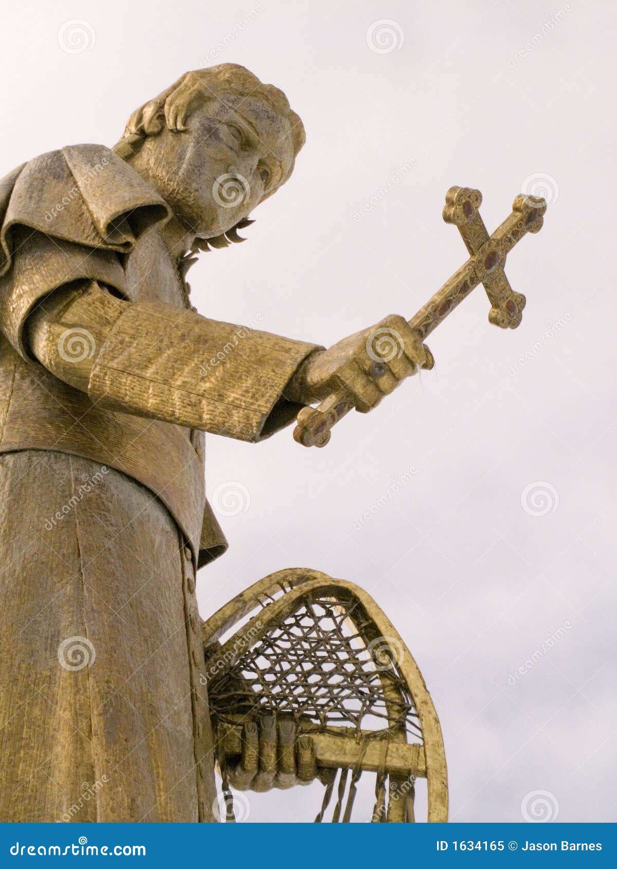 Bishop Baraga statue stock image. Image of priest, keweenaw - 1634165