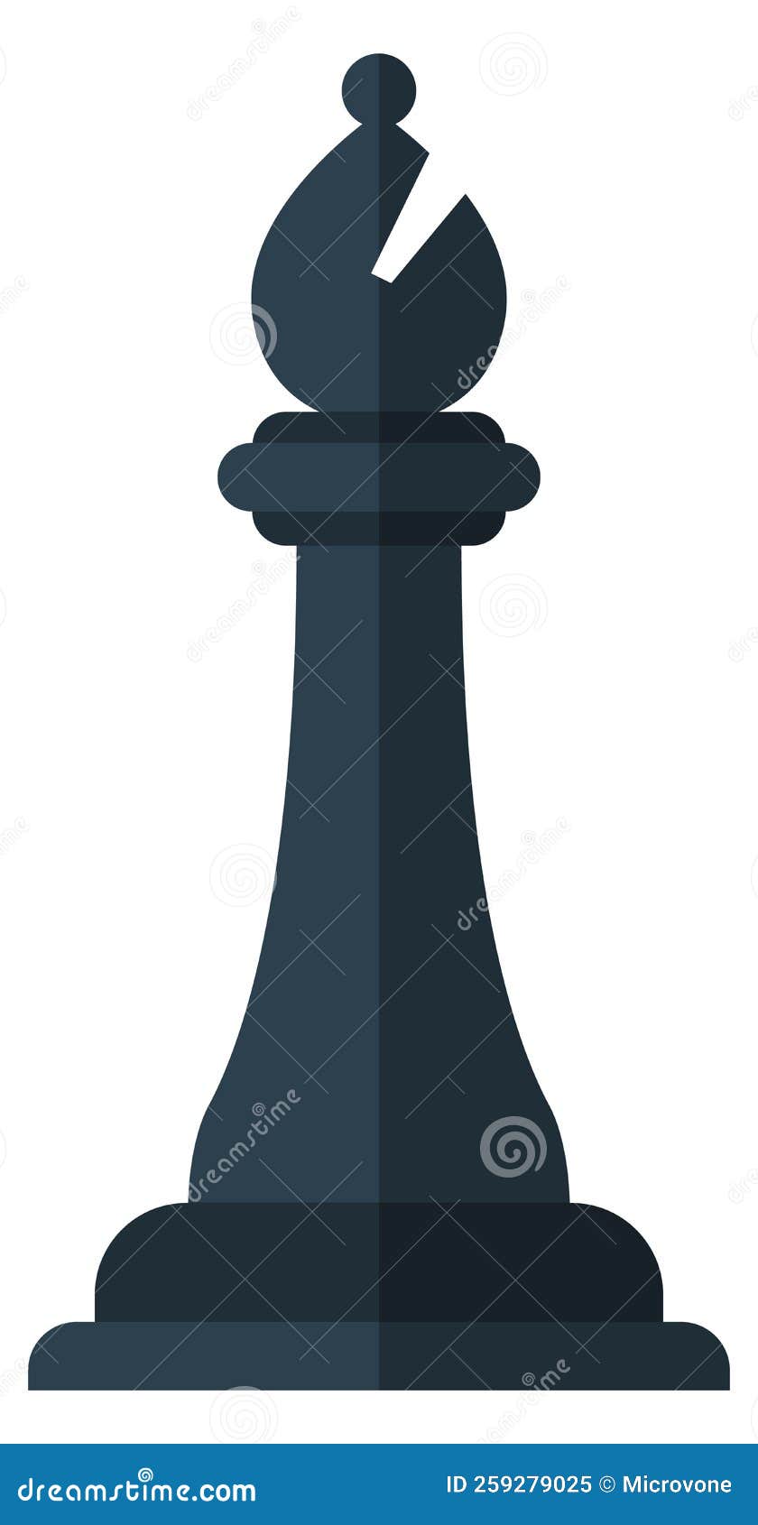 Bishop Icon. Black Chess Figure Stock Vector - Illustration of bishop ...