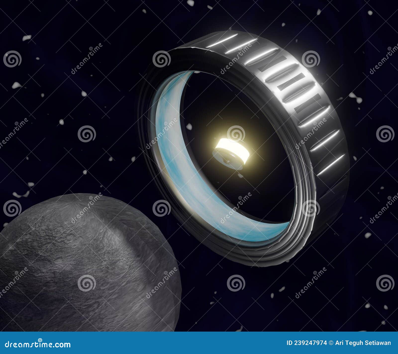 Rotating Space Habitat Stock Illustrations – 3 Rotating Space Habitat ...