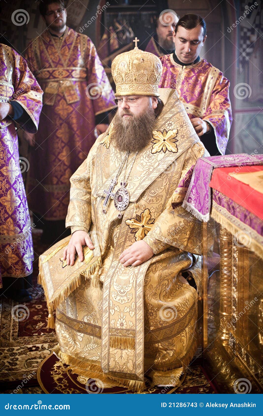 The Bishop Sits during Ordination Editorial Stock Photo - Image of ...