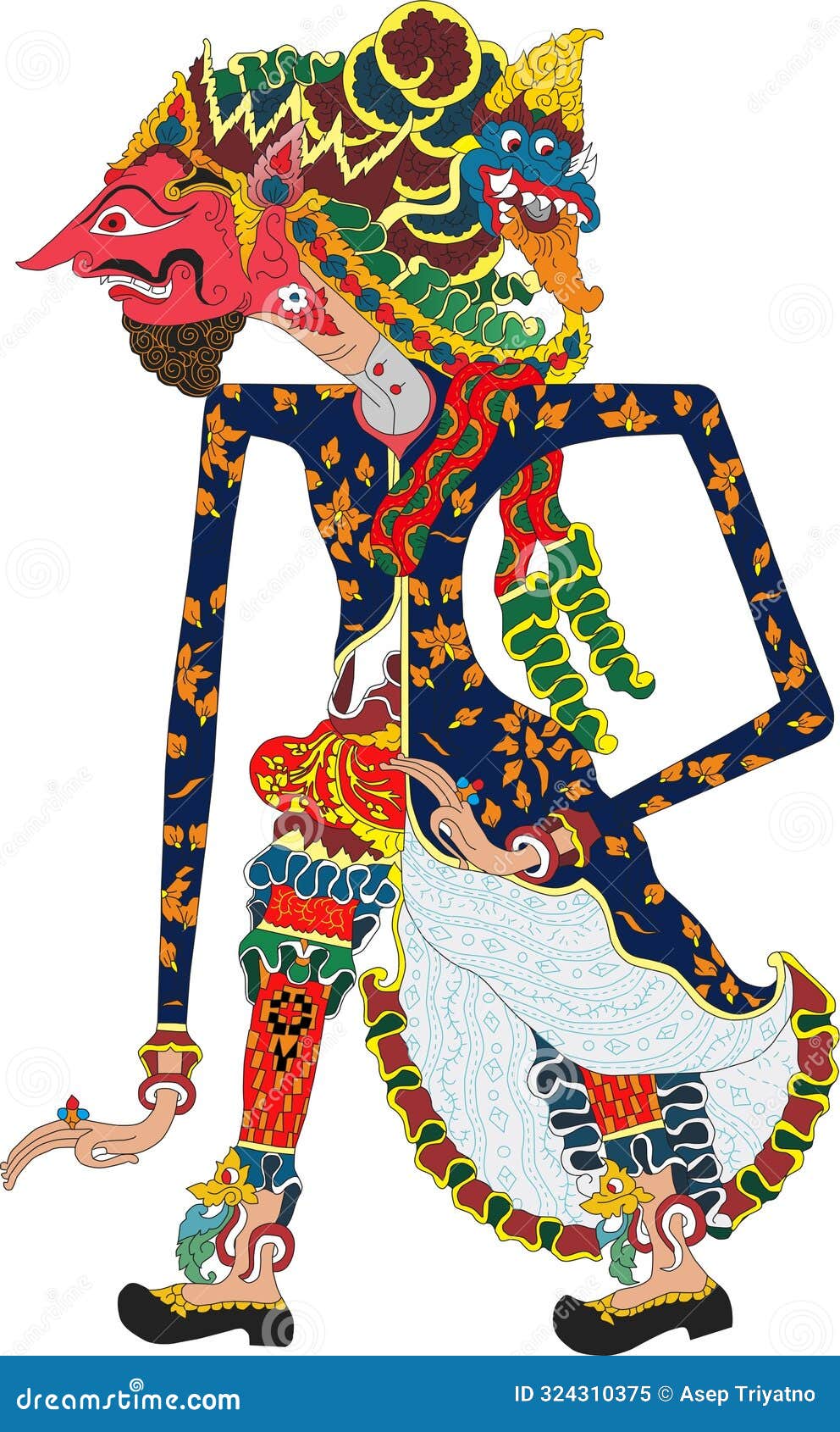 Wayang Puppet Shadow - Darmawasesa Royalty-Free Stock Image ...