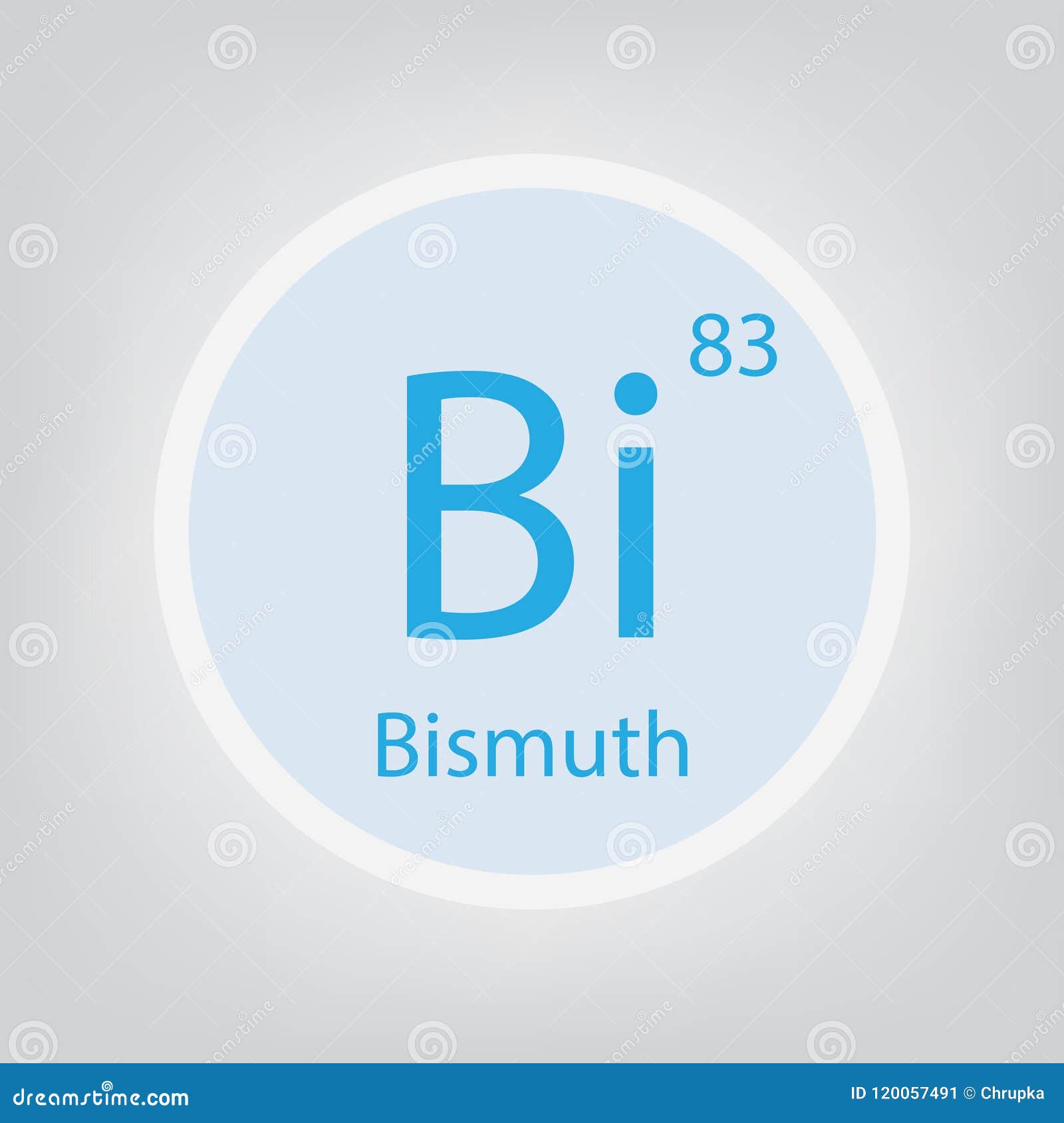 Bismuth Bi Chemical Element Icon Stock Vector - Illustration of ...