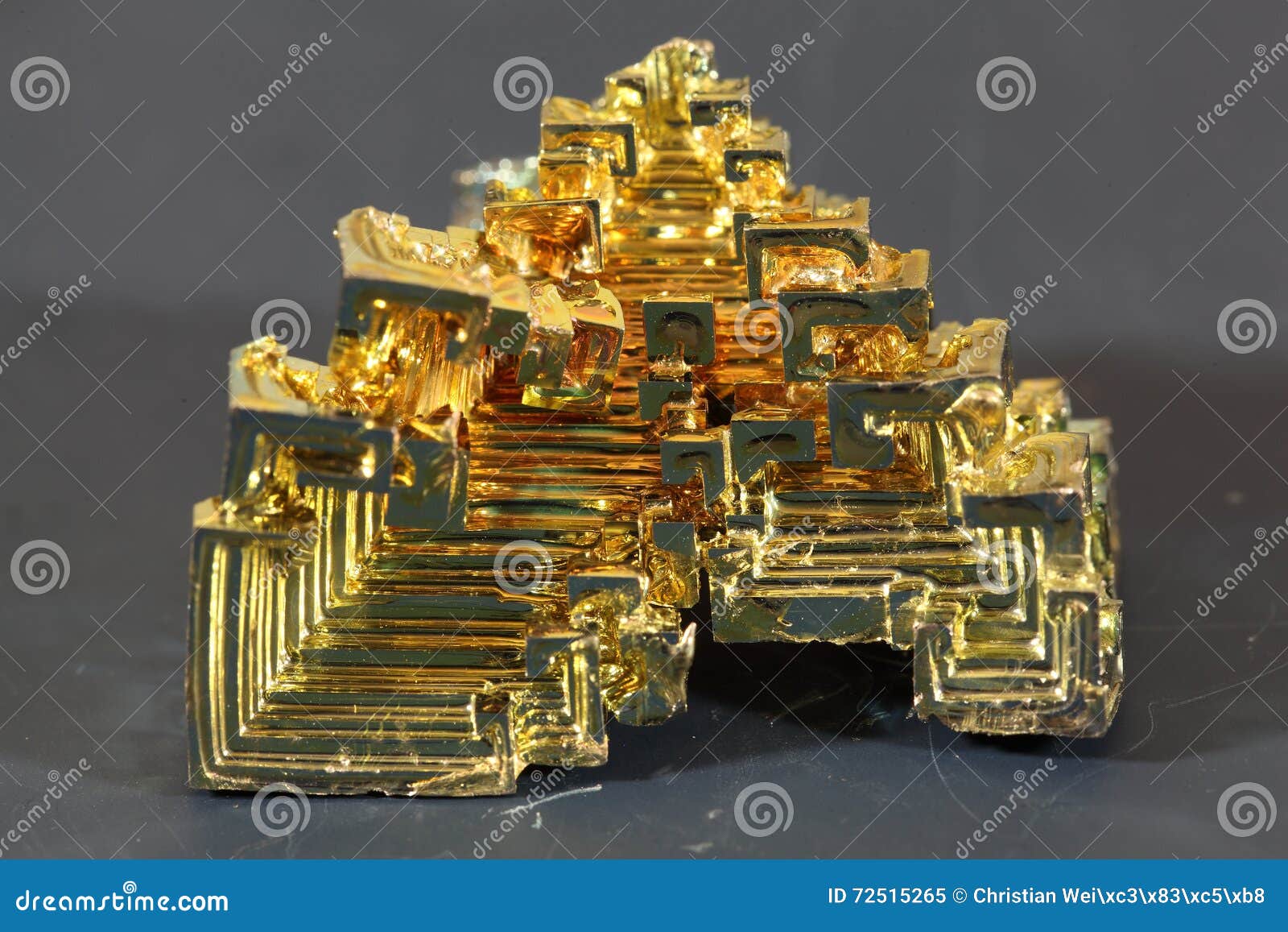 Bismuth metal stock image. Image of structure, rare, mining - 72515265