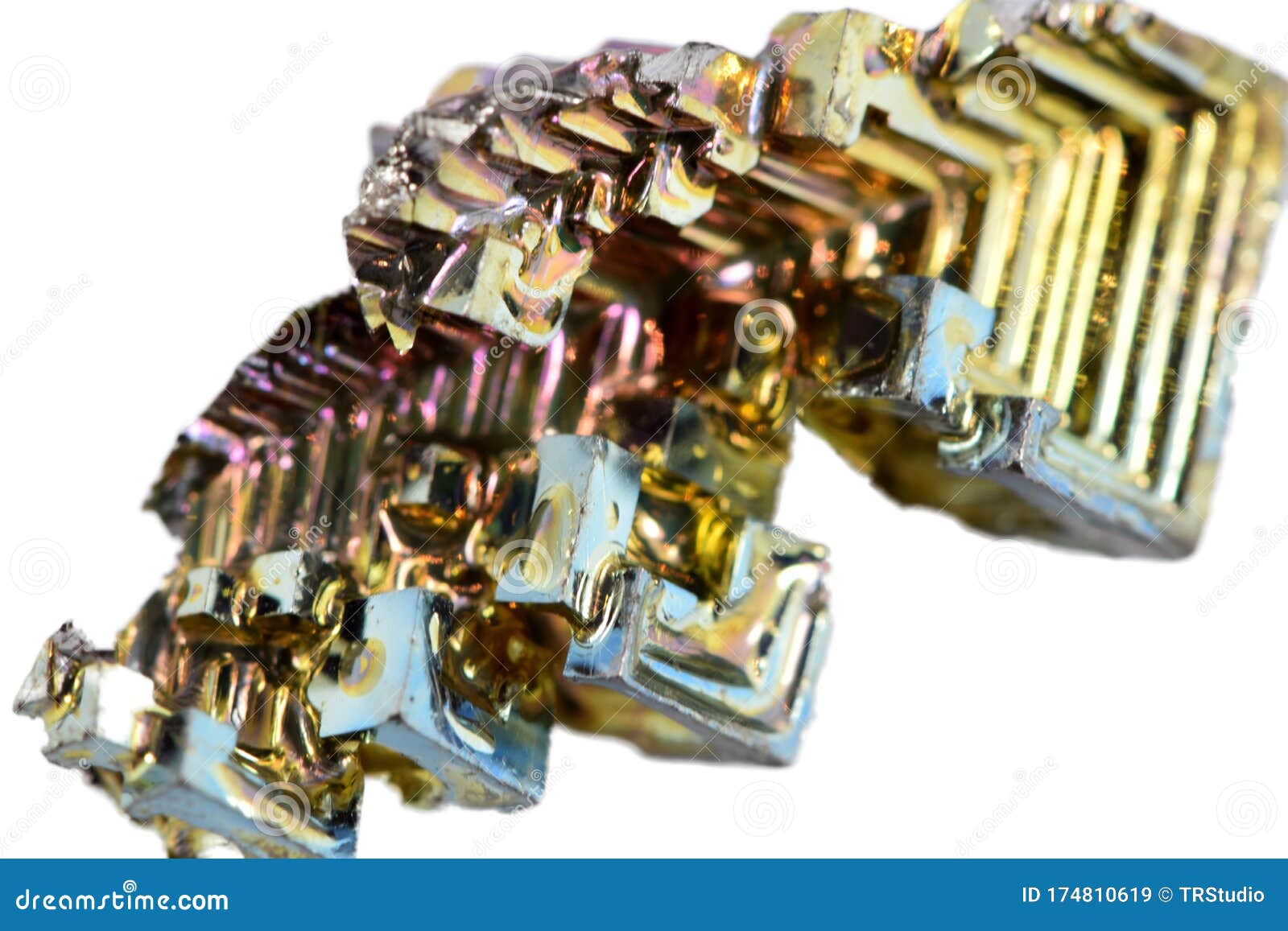 Bismuth Closeup stock image. Image of white, object - 174810619