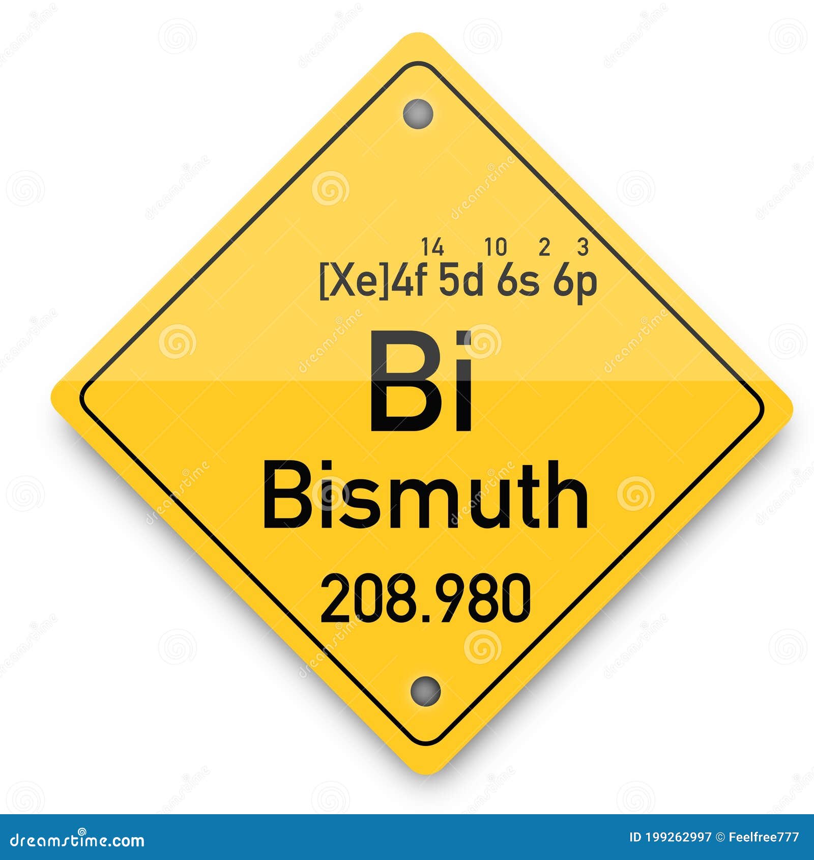 Bismuth Periodic Elements. Business Artwork Vector Graphics Stock ...