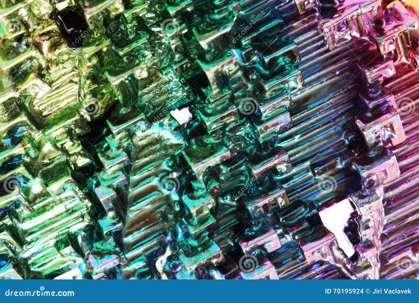 Bismuth - Rainbow Metal Texture Stock Photo - Image of artificial ...