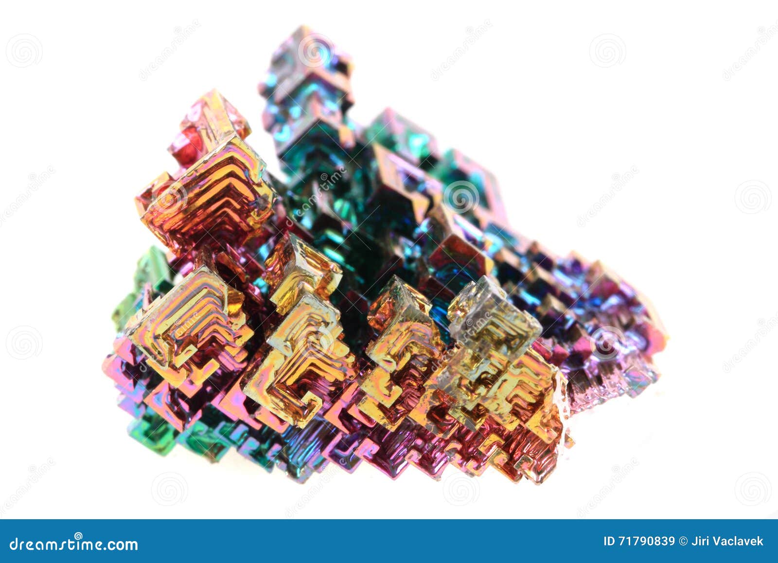 Bismuto - Mineral Del Metal Del Arco Iris Imagen de archivo - Imagen de ...