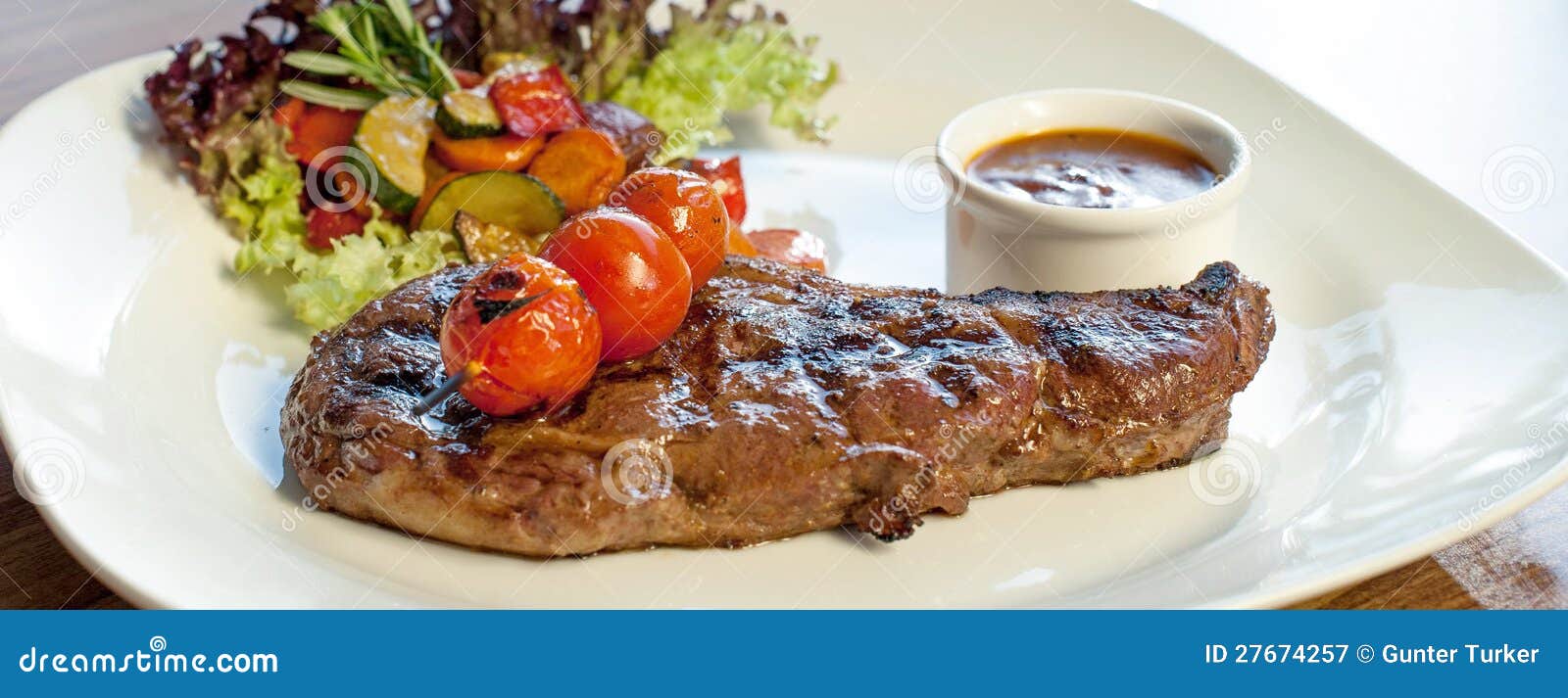 Bison-Buffalo Ribeye Steak Grilled Stock Image - Image of bison, bone ...