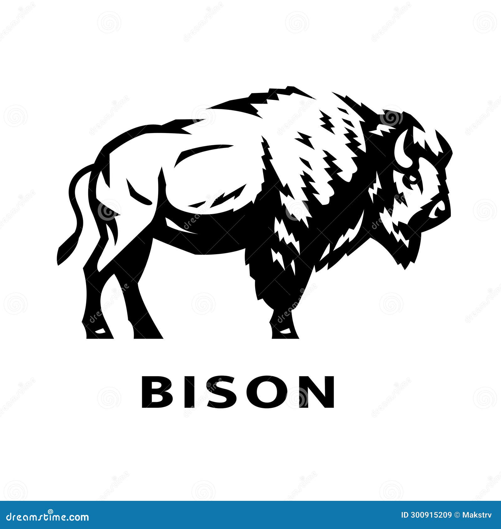 The Bison Logo Vector, Animal Logo | CartoonDealer.com #121357333
