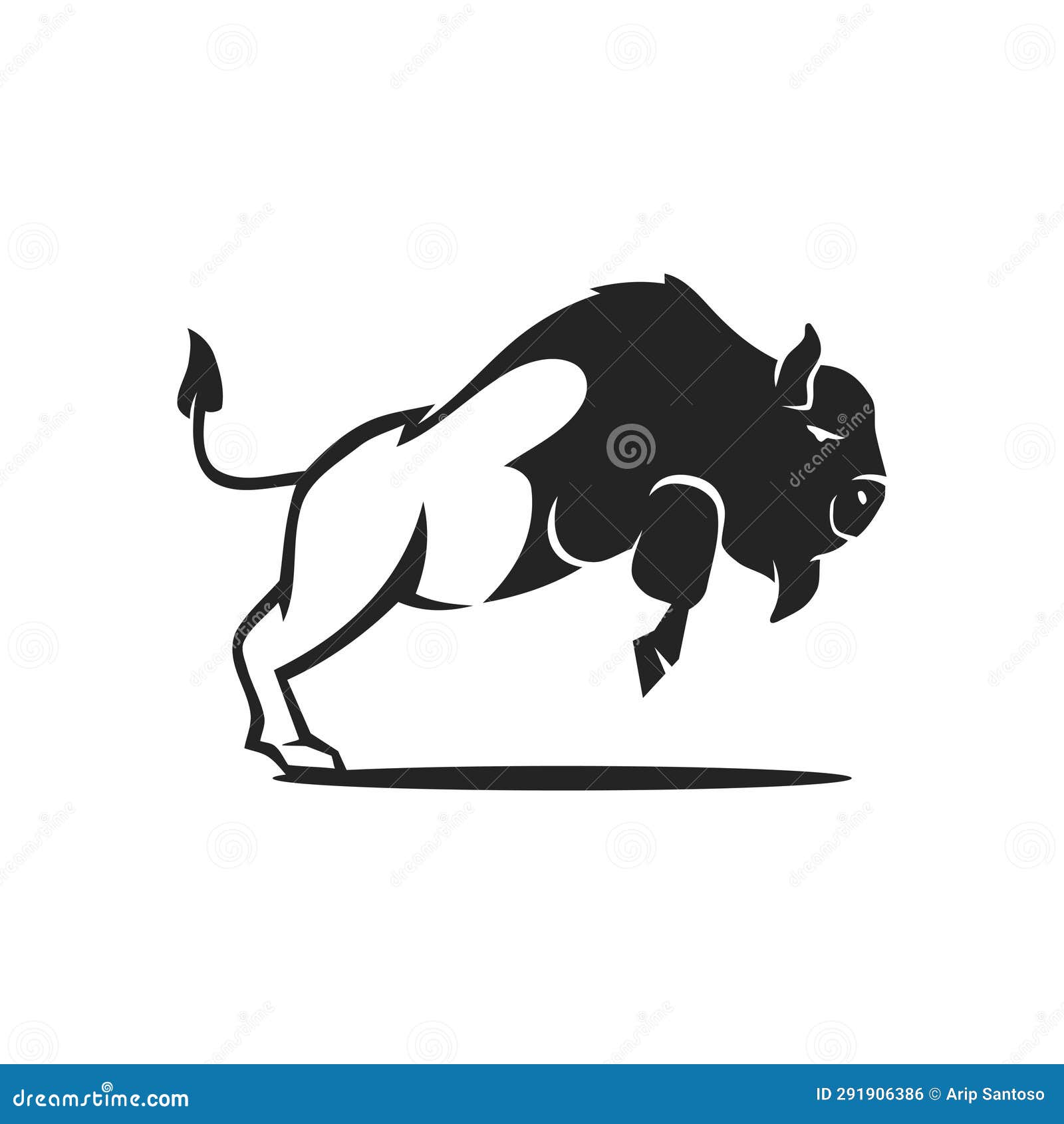 Bison Logo Template Isolated. Brand Identity. Icon Abstract Vector ...