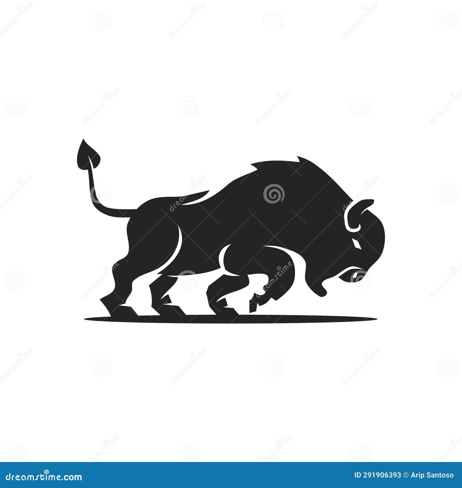 Bison Logo Template Isolated. Brand Identity. Icon Abstract Vector ...