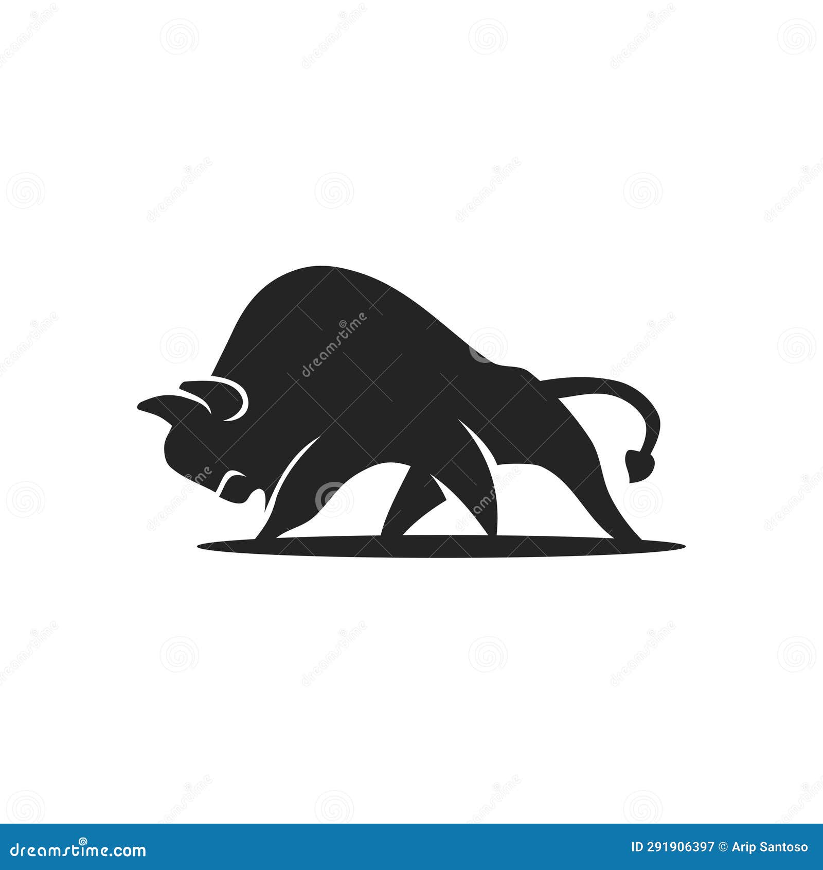 Bison Logo Template Isolated. Brand Identity. Icon Abstract Vector ...