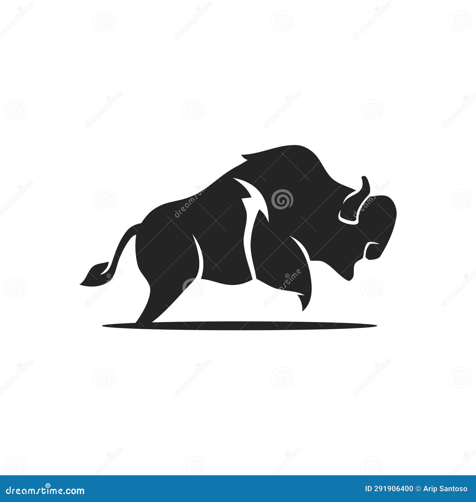 Bison Logo Template Isolated. Brand Identity. Icon Abstract Vector ...