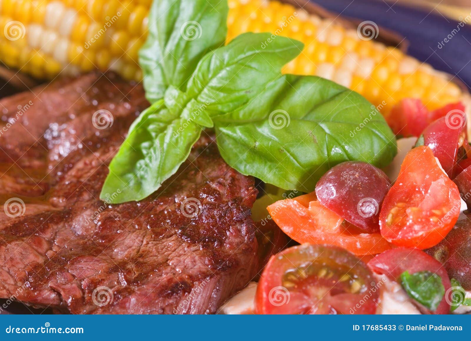 Bison Steak and Vegetables stock image. Image of plate - 17685433