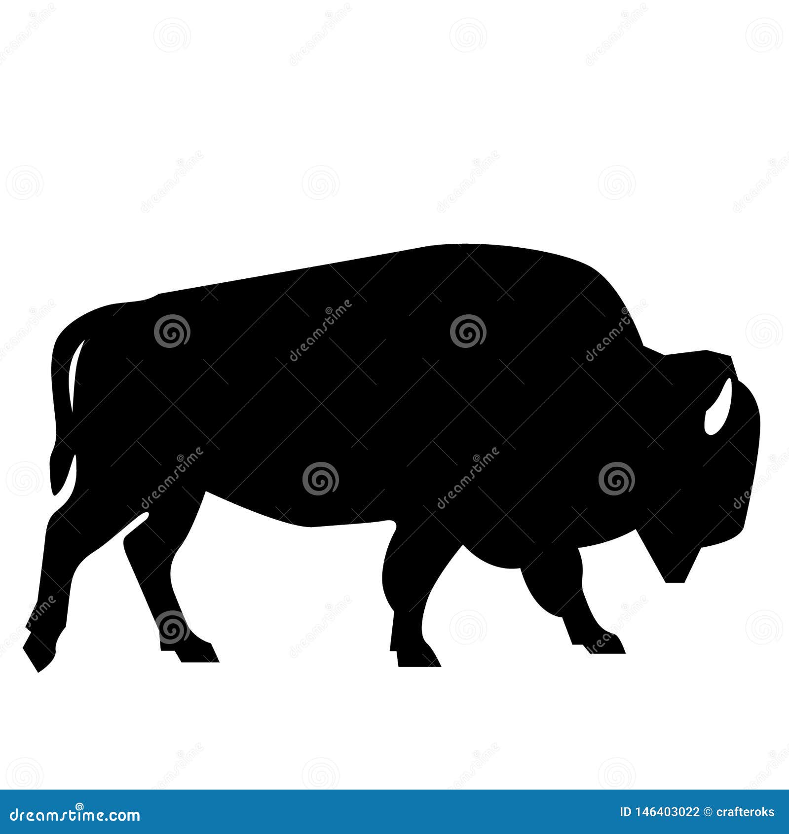 Bison Vector Eps Illustration by Crafteroks Stock Vector - Illustration ...