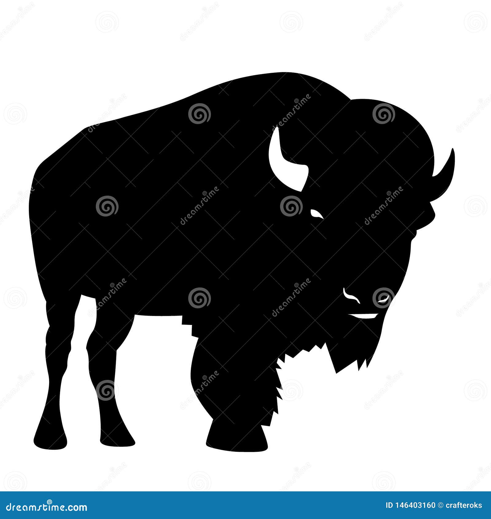 Bison Vector Eps Illustration by Crafteroks Stock Vector - Illustration ...