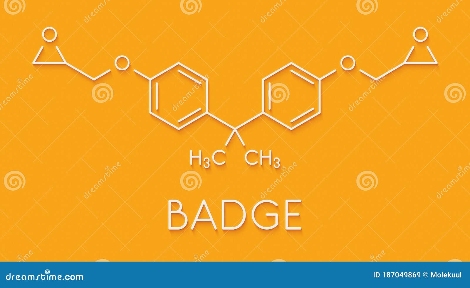 Bisphenol a Diglycidyl Ether BADGE, DGEBA Epoxy Glue Constituent ...