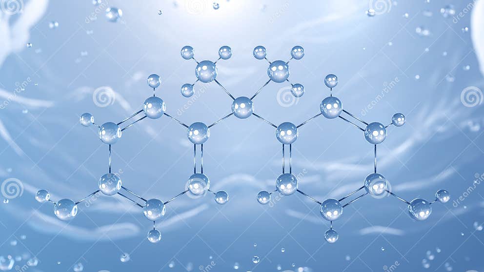 Bisphenol a Molecular Structure, 3d Model Molecule, BPA, Structural ...