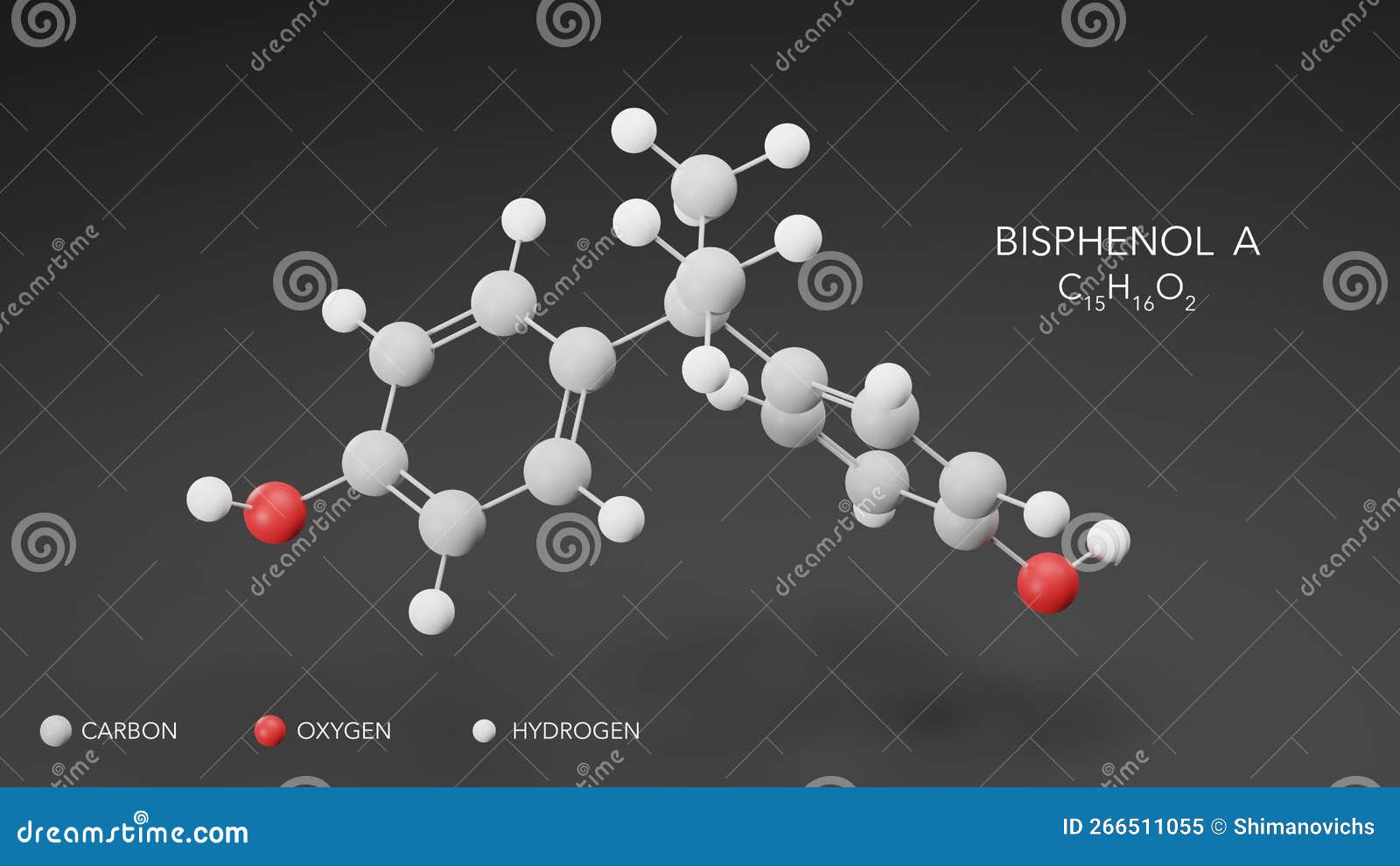 Bisphenol A Molecular Structure, 3d Model Molecule, Bpa, Structural ... Bisphenol A Molecular Structure, 3d Model Molecule, Bpa, Structural ...