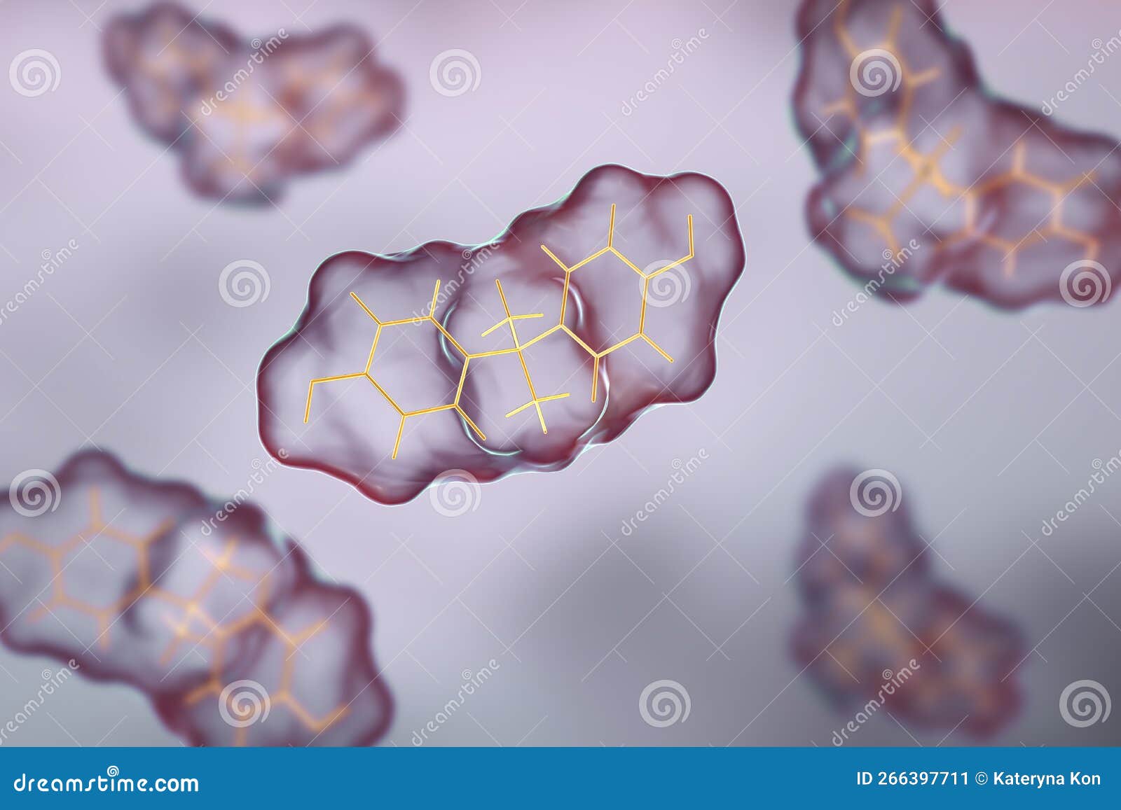 Bisphenol a Molecule, 3D Illustration. Organic Compound Used in ...