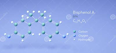 Bisphenol a Molecule, Molecular Structures, BPA 3d Model, Structural ...