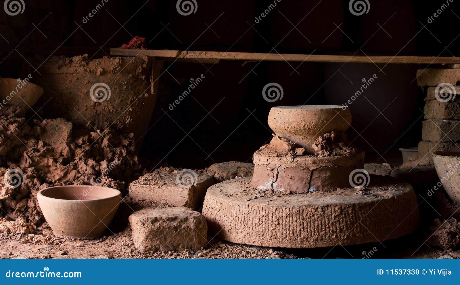 Bisque Ceramic Greenware Pottery Ash Semi-finished Stock Photo - Image ...