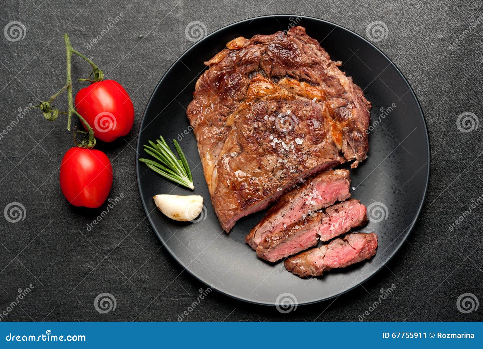 Bistec De Costilla Del Filete De Ribeye Imagen de archivo - Imagen de ...