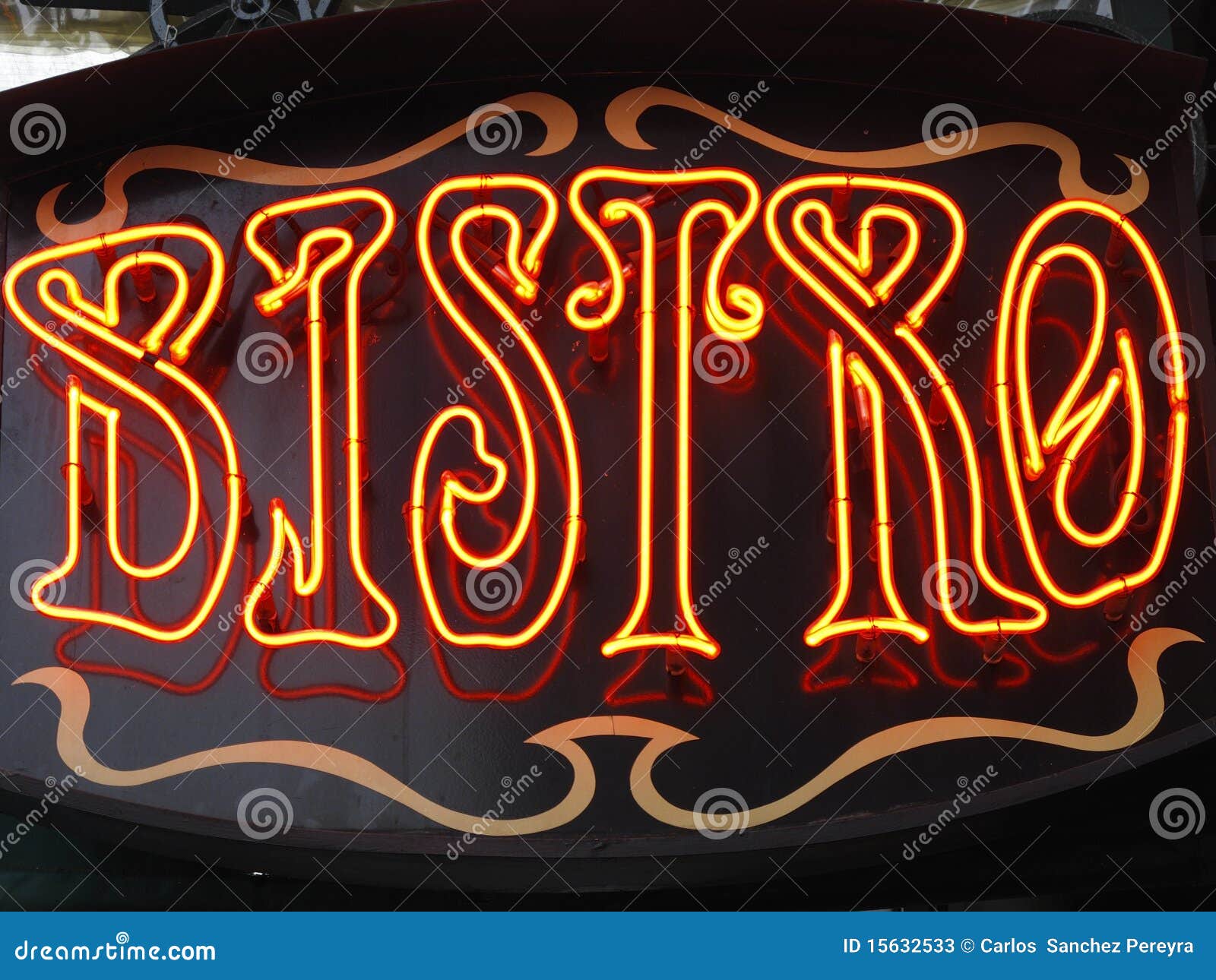 Bistro stock image. Image of language, bistro, sign, paris - 15632533