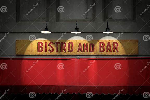 Bistro sign stock photo. Image of spot, deli, restaurant - 1487260
