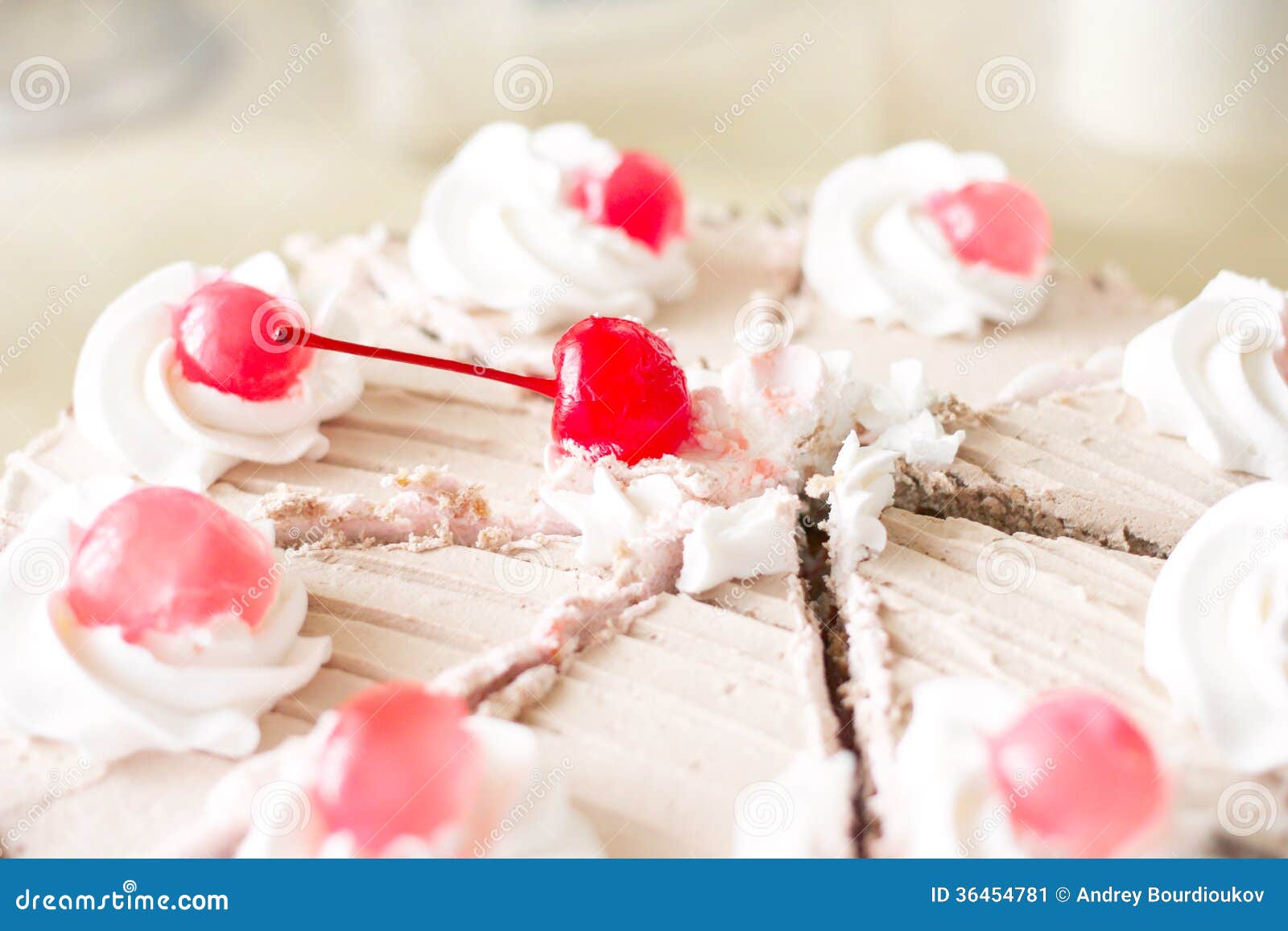 Bit cake stock image. Image of cream, piece, objects - 36454781