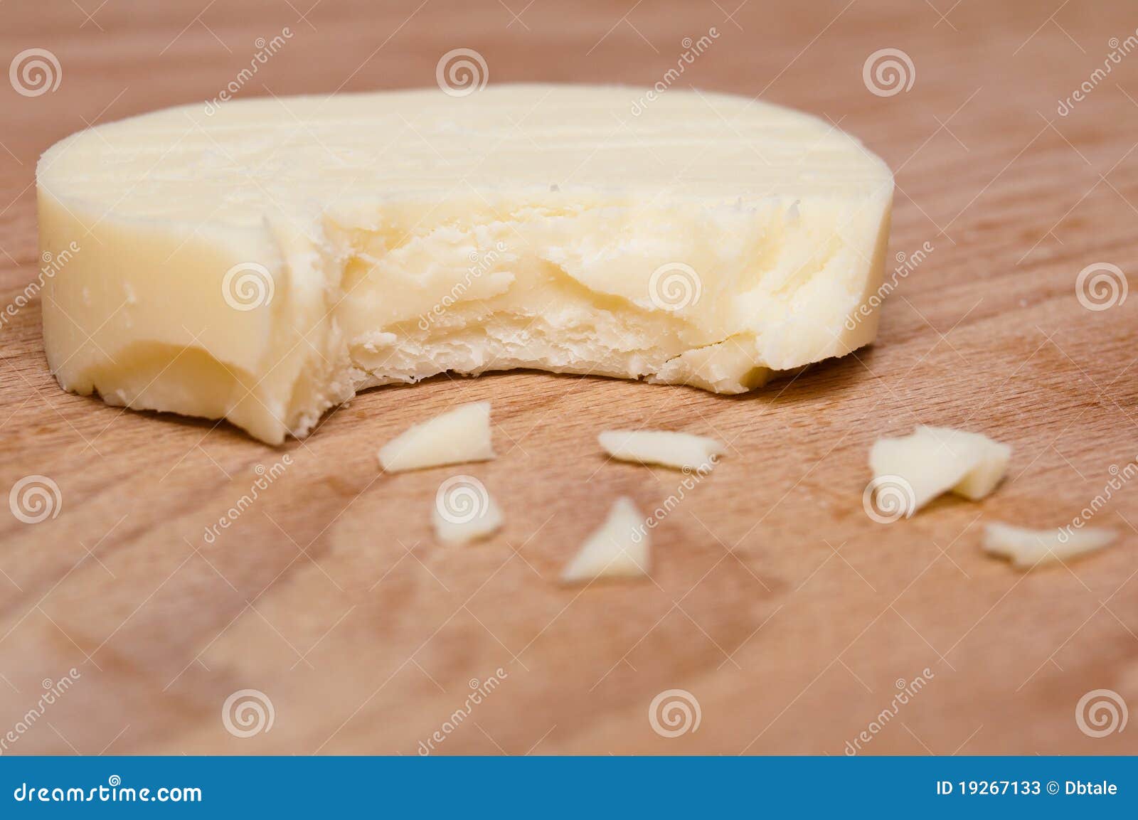 Bit Cheese Slice with Crumbs Stock Image - Image of taste, wooden: 19267133