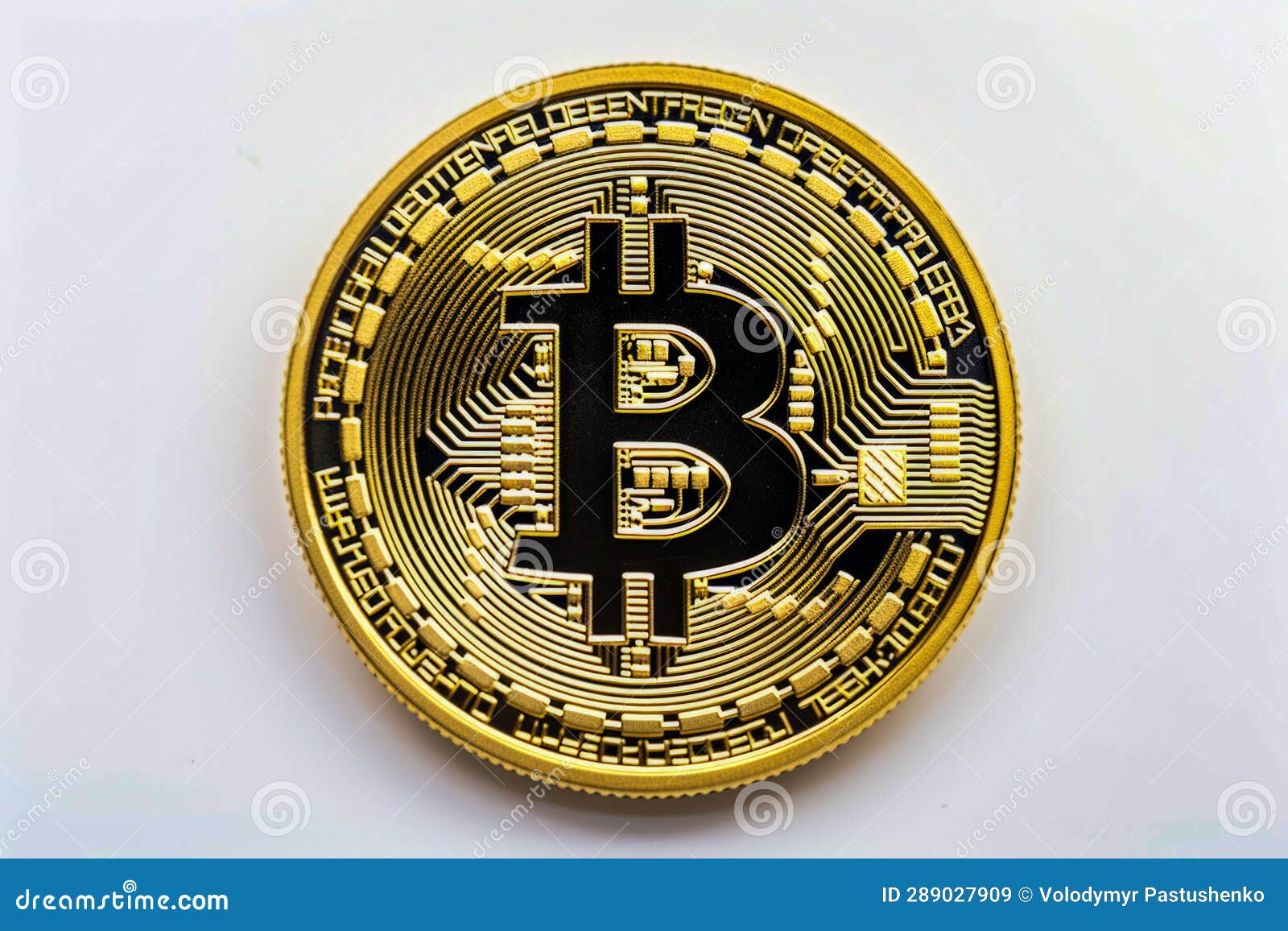 Bit Coin with Bit Symbol on it is Shown in this Picture. Generative AI ...