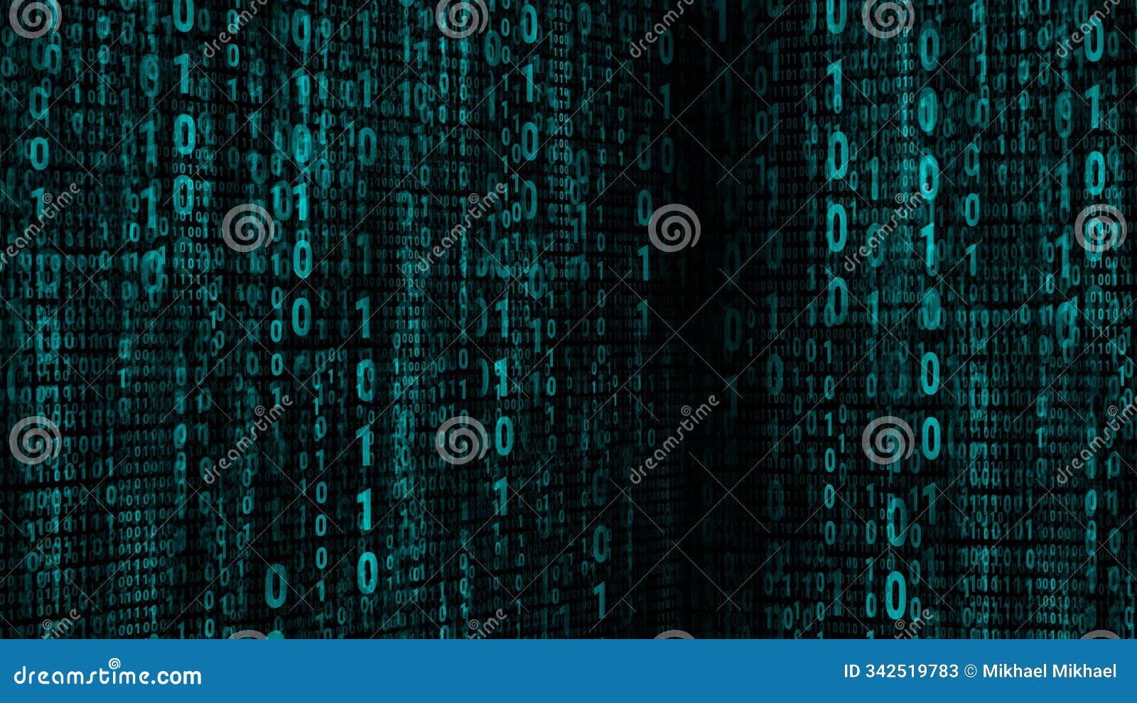 Bit Digital Technology Matrix Abstract Background 3d Perspective Stock ...