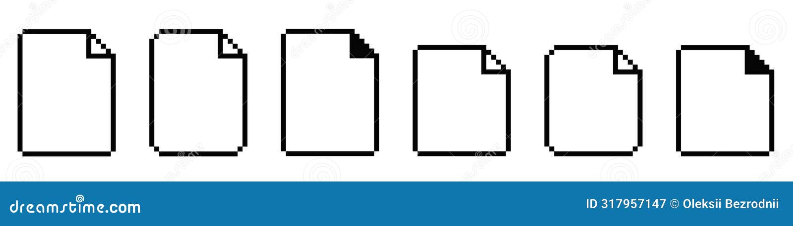 8 Bit Document Icon. Pixel 8bit Text File Old Retro Symbol Vector ...