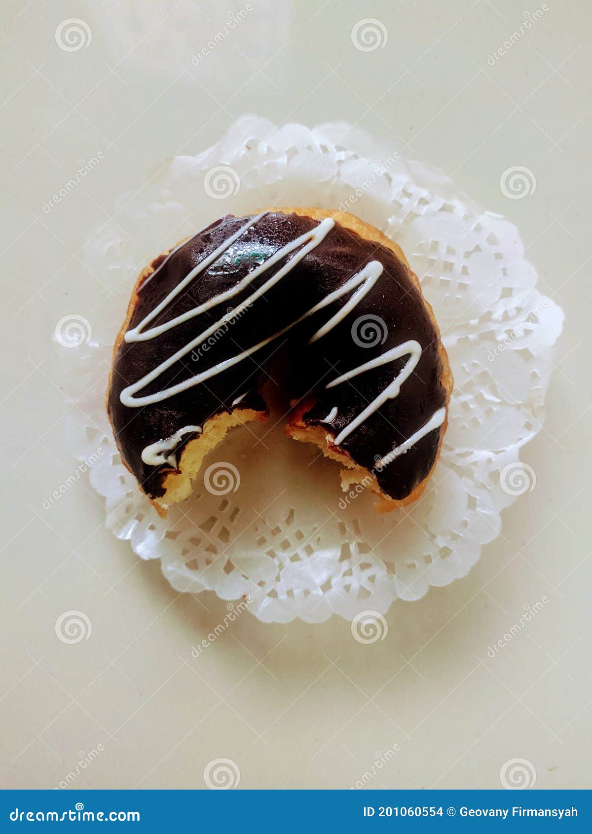 A Bit of Donuts on Ceramic Background Stock Photo - Image of snack ...