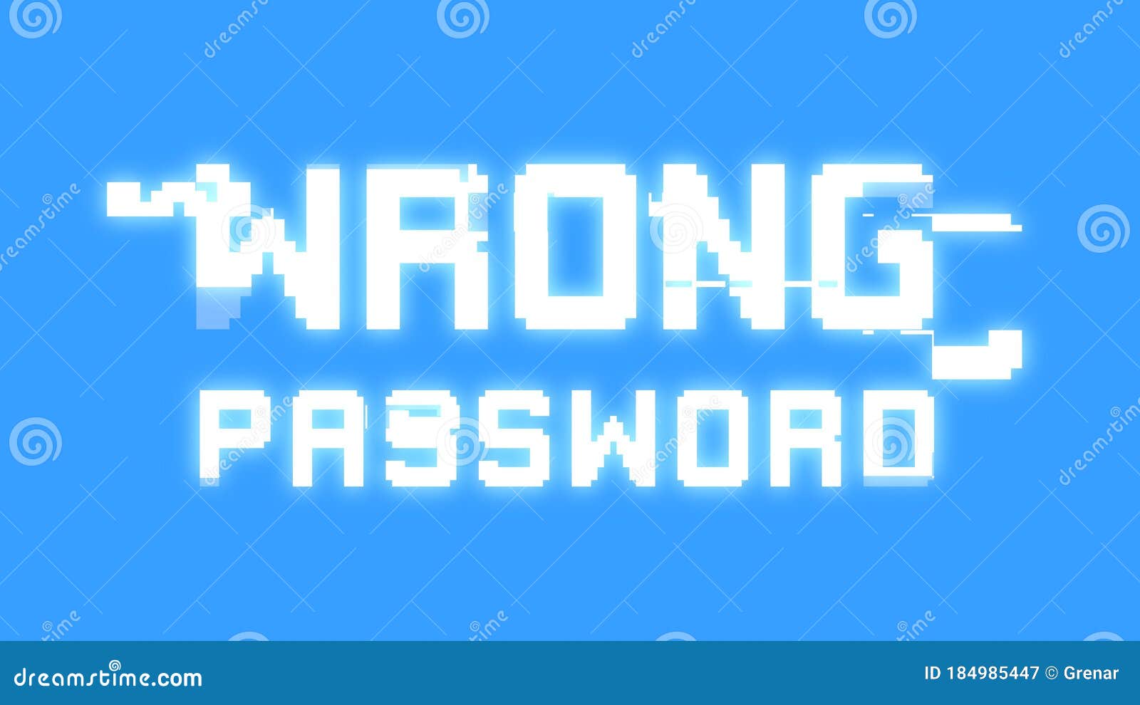 Wrong Password Isolated Cartoon Vector Illustrations. | CartoonDealer ...