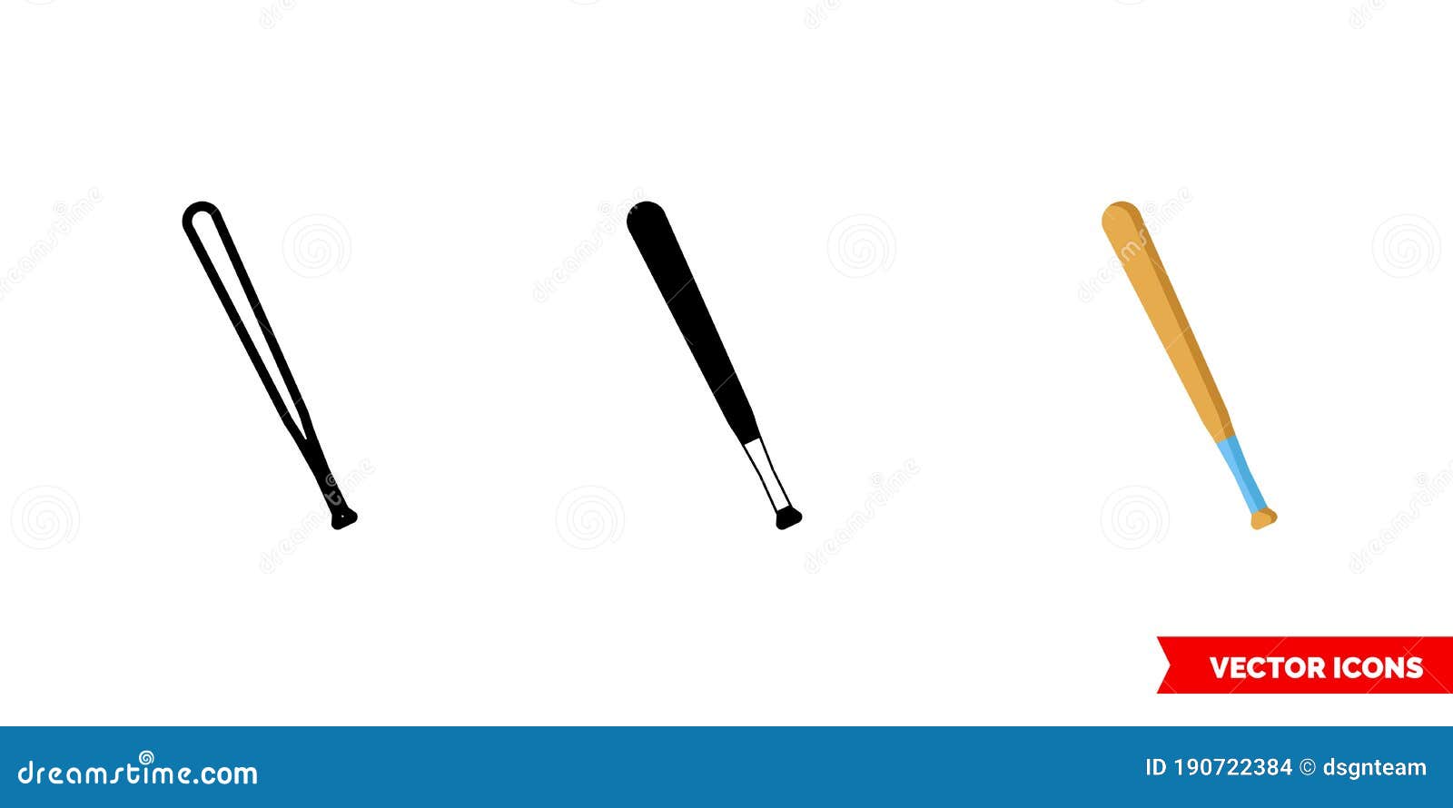 Bit Icon of 3 Types. Isolated Vector Sign Symbol. Stock Vector ...