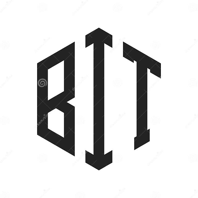 BIT Logo Design. Initial Letter BIT Monogram Logo Using Hexagon Shape ...