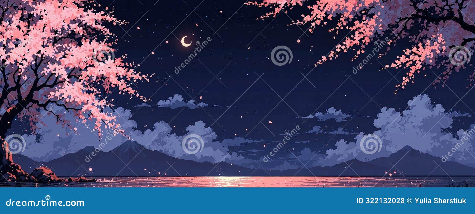 Pixel Art Of Beautiful Fish On Black Background Royalty-Free Stock ...