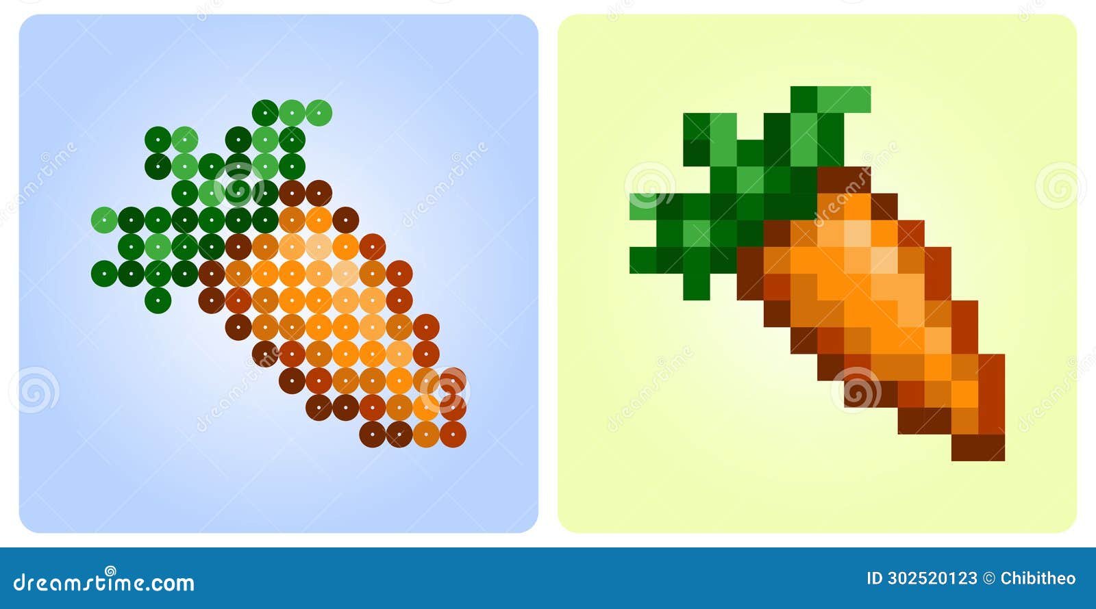 8 Bit Pixel Carrot. Vegetables in Vector Illustration Stock Vector ...