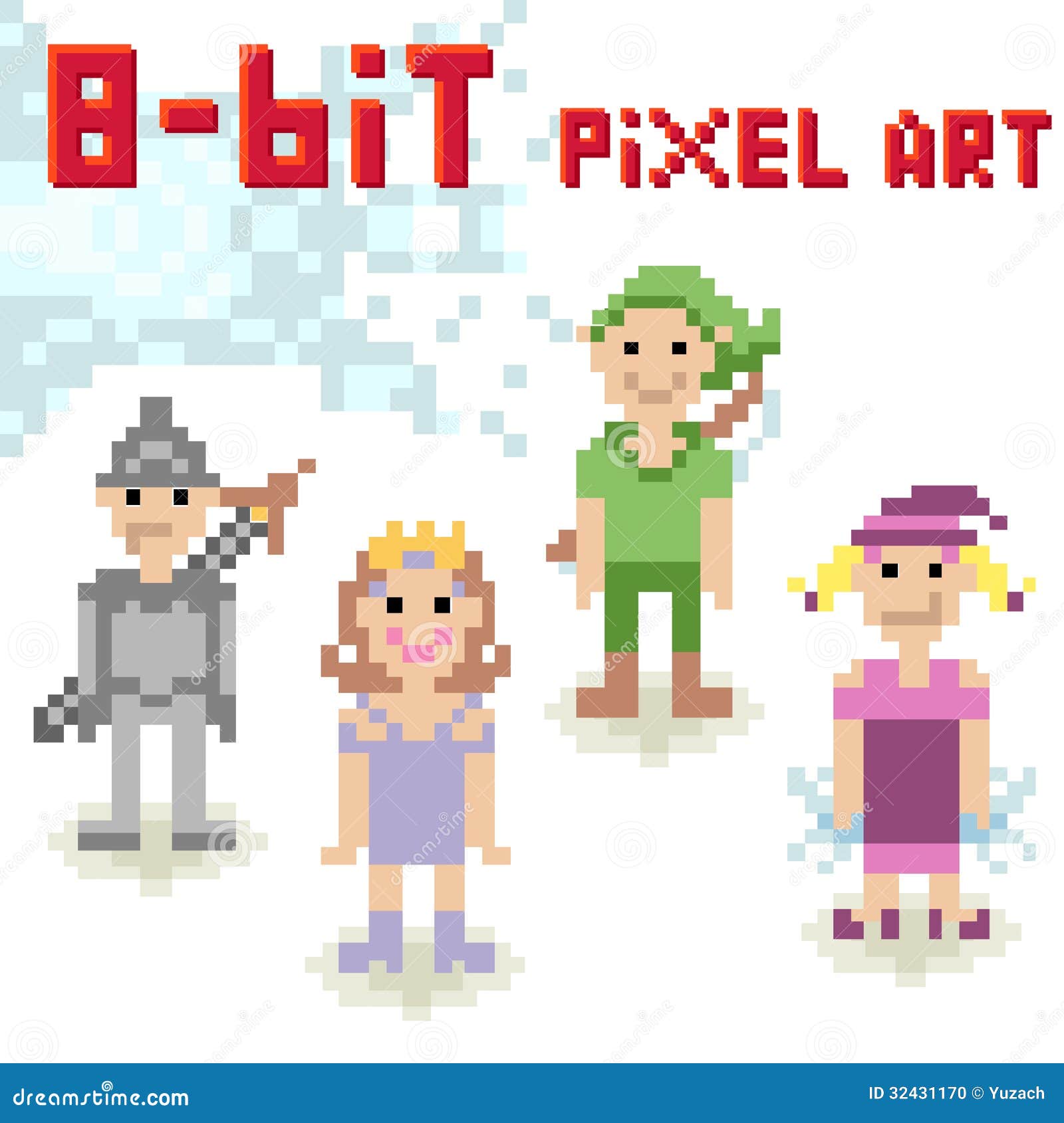 Pixel Art Character Panda 8 Bit Pixel Art Black And White Bear Isolated ...