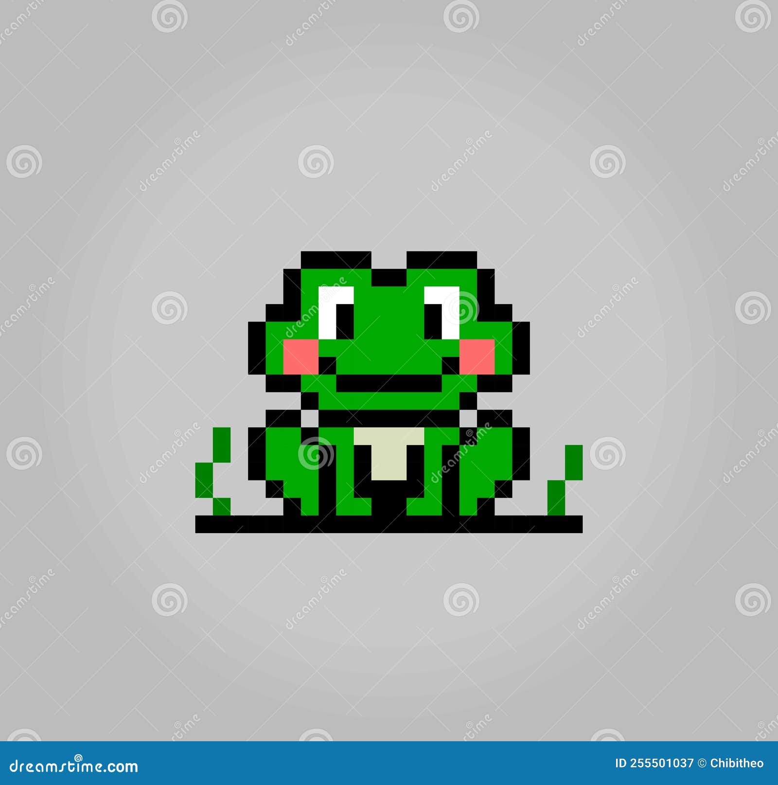 8 Bit Pixel Frog. Animals in Vector Stock Vector - Illustration of ...