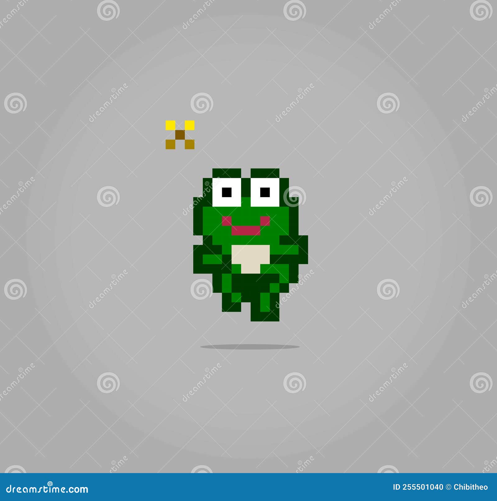 8 Bit Pixel Frog Jump. Animals in Vector Stock Vector - Illustration of ...