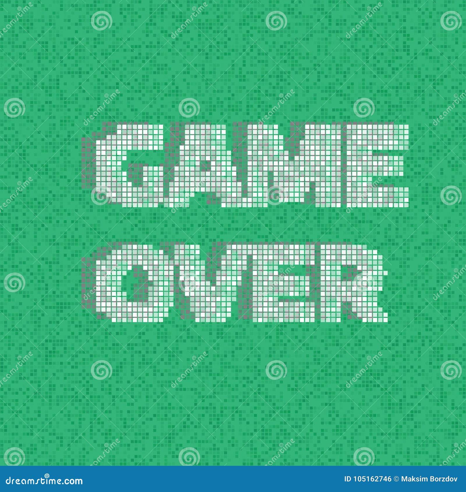 8-bit Pixel Game Over Message Stock Illustration - Illustration of game ... 8-bit Pixel Game Over Message Stock Illustration - Illustration of game ...