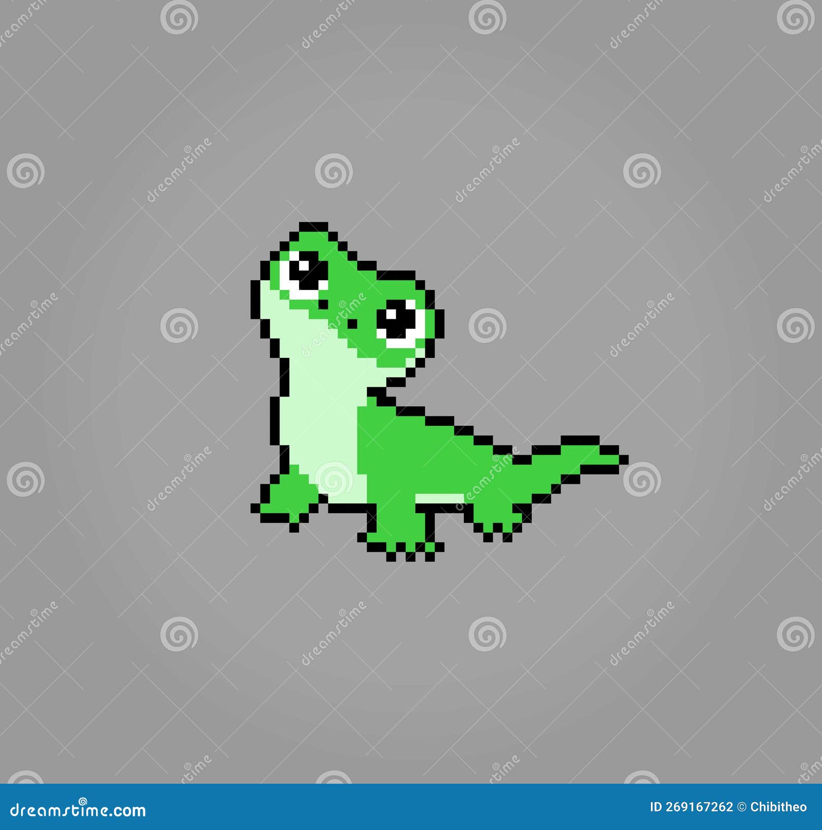 8-bit Pixel Gecko Colored Green. Lizards Pixel in Vector Stock Vector ...