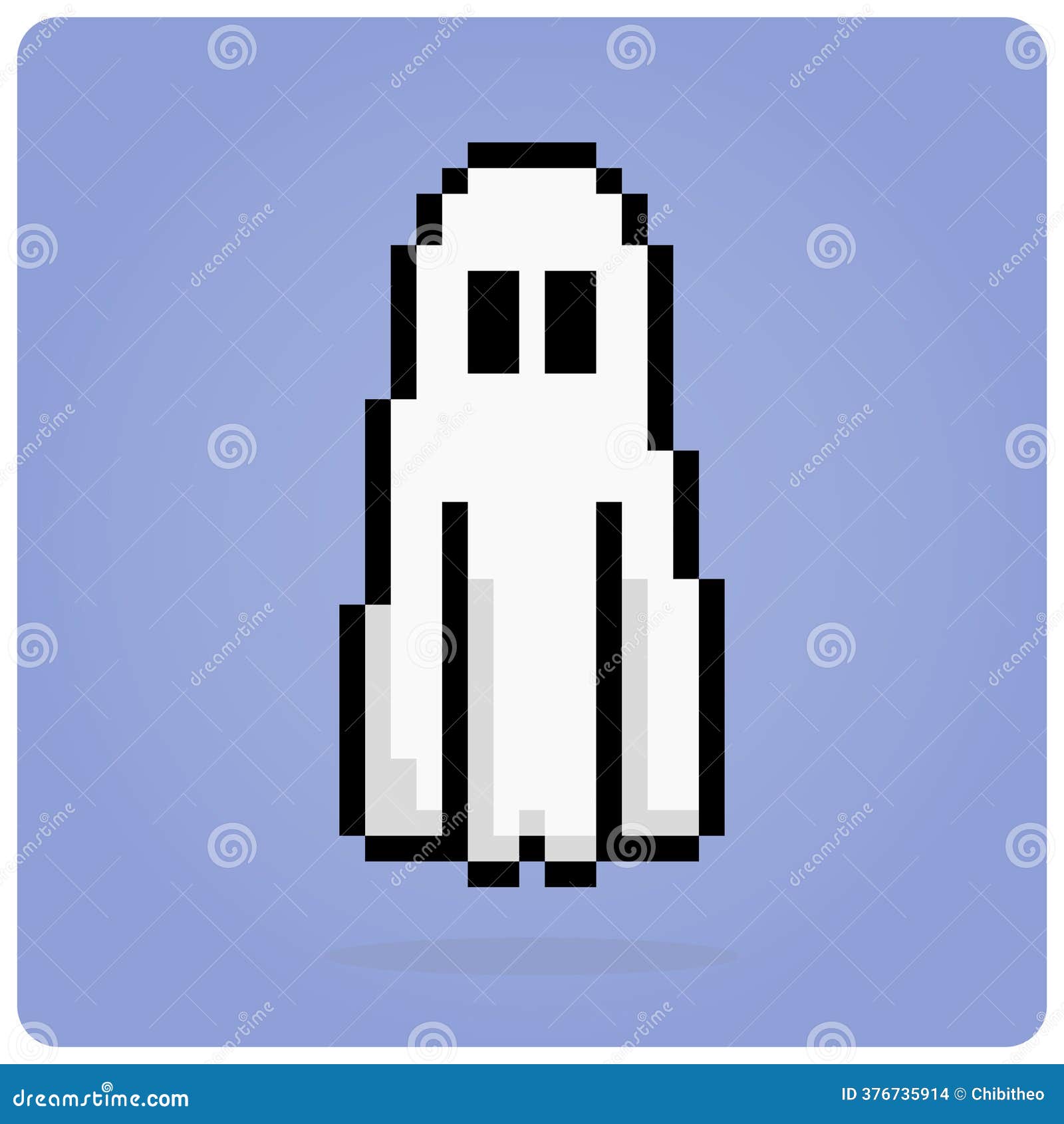 Pixel Art Ghost Hand Open Door Vector Illustration | CartoonDealer.com ...