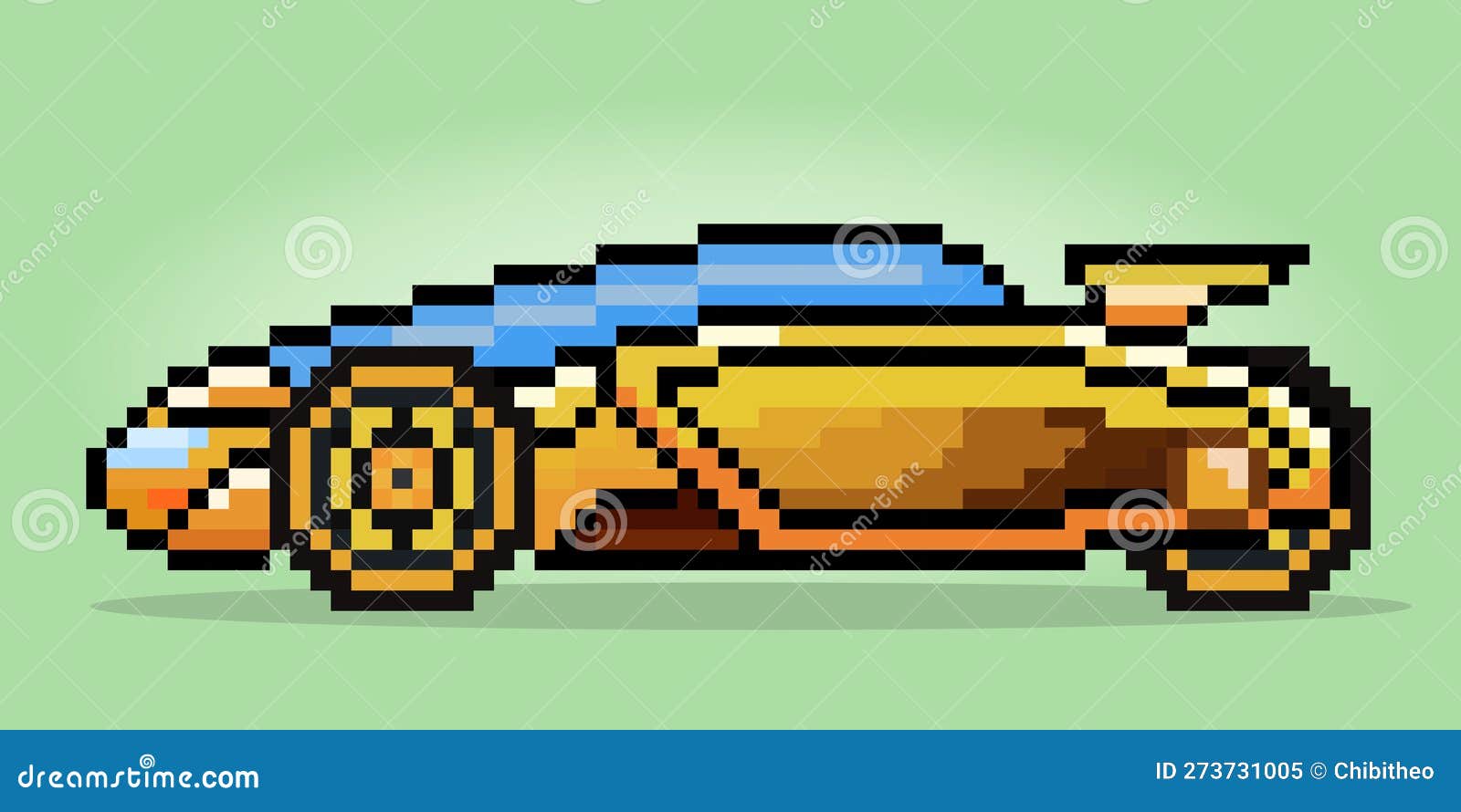 8 Bit Pixel Modern Technology, Future Car Stock Vector - Illustration ...