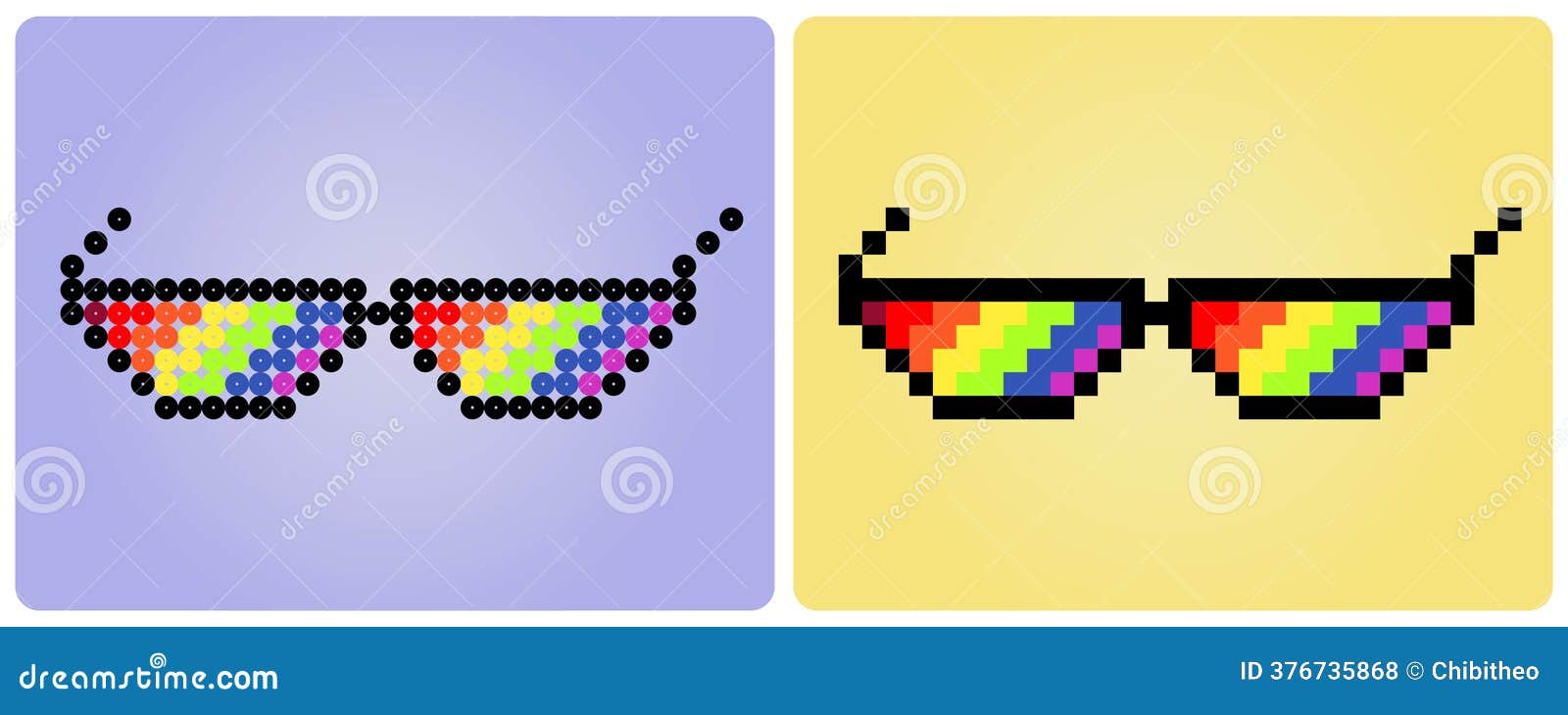 Pixel Rainbow Pattern Background. EPS8 Vector | CartoonDealer.com #56132094