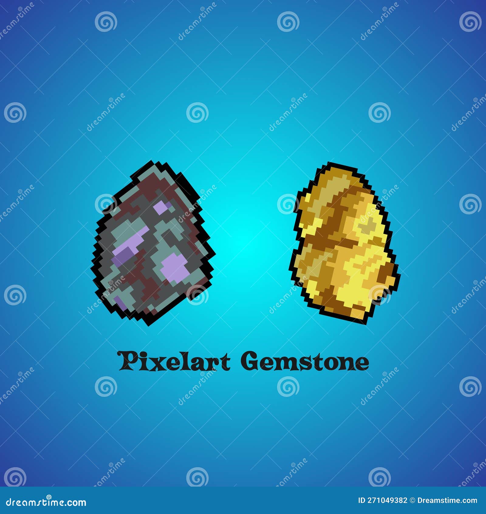 8 Bit Pixel Ruby Gemstones And Pixel Diamonds For Game Assets Vector ...